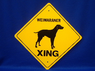 Weimaraner Crossing Sign at Animal World®