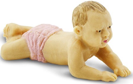 Baby Girl Toy Mini Good Luck Miniature 1" at Anwo.com Animal World®