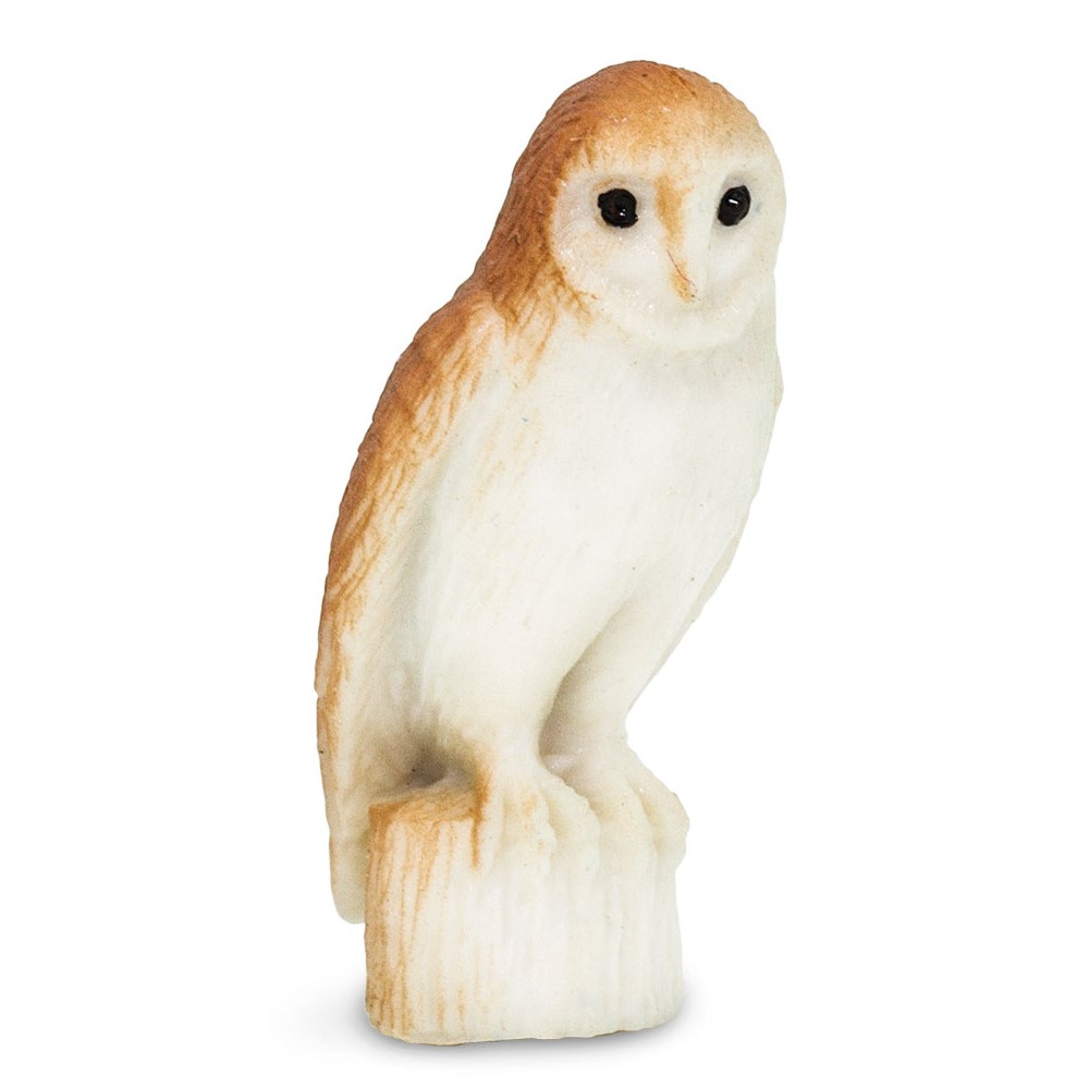 Barn Owl Toy Mini Good Luck Miniature 1" at Anwo.com Animal World®