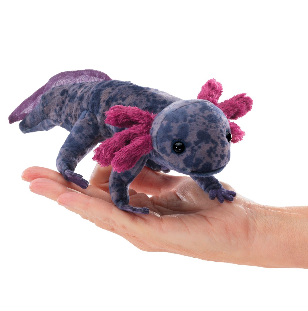 Black Axolotl Finger Puppet at Anwo.com Animal World