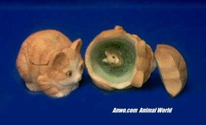 Cat Figurine Critter Keeper Stone Critters at Animal World®