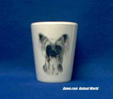 Chinese Crested Shot Glass USA at Animal World®