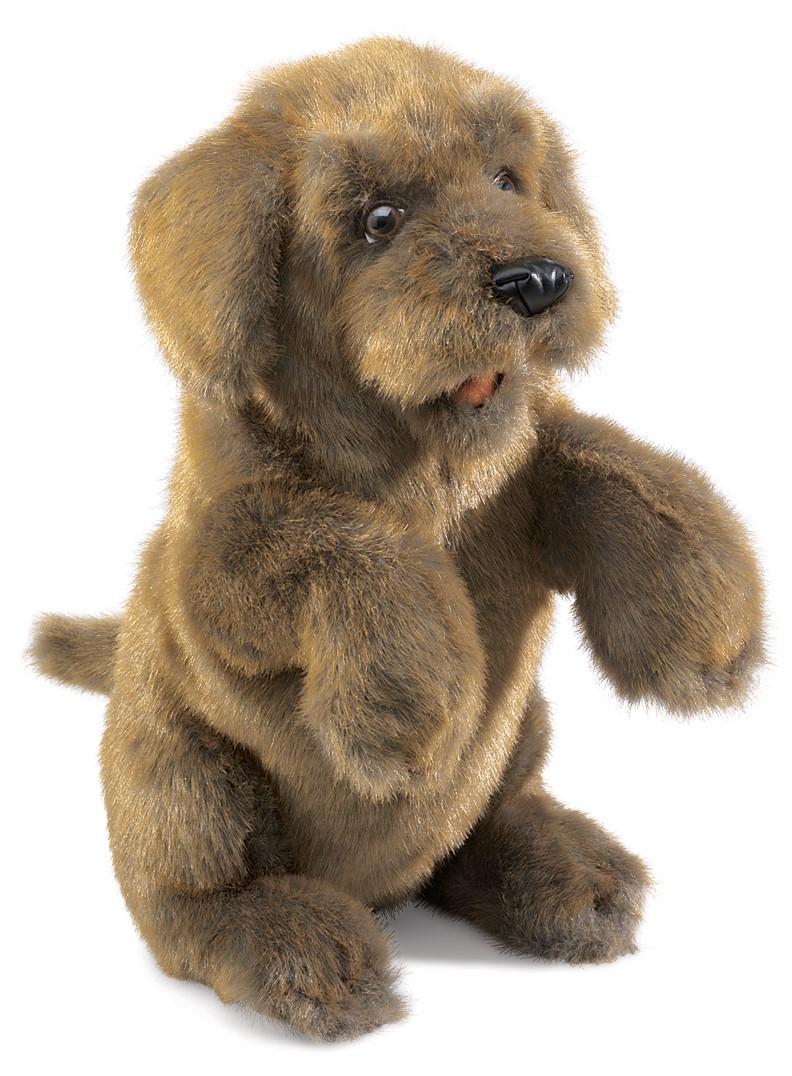 Dog Puppet Sitting at Anwo.com Animal World®