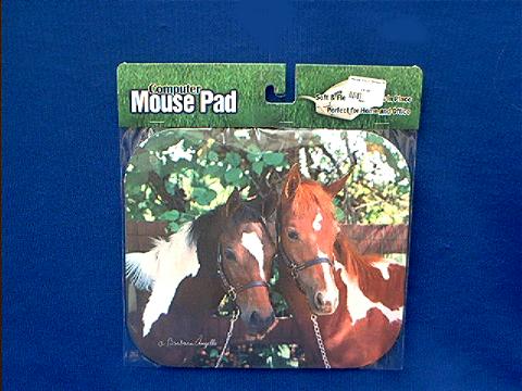 Horse Mouse Pad Horses at Fence at Animal World®