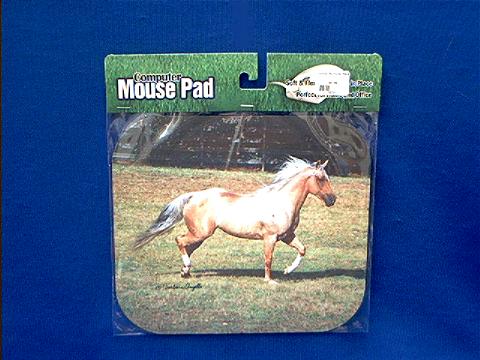 Horse Mouse Pad Golden Horse Running at Animal World®.