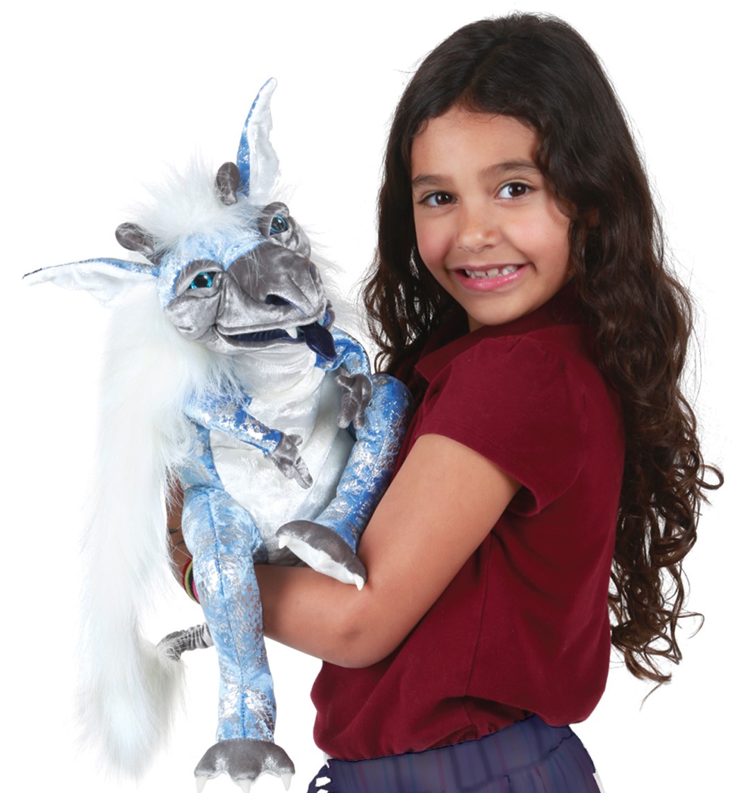 Ice Dragon Puppet Large at Anwo.com Animal World®