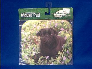 Black Pug Mouse Pad at Anwo.com Animal World®