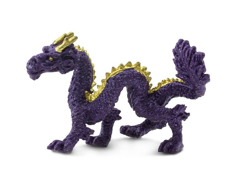 Purple Dragon Toy Mini Good Luck 1" at Anwo.com Animal World®