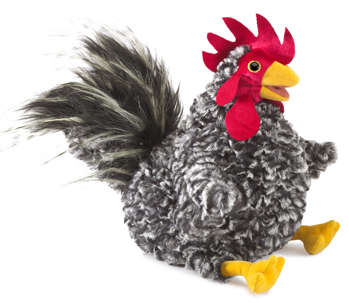 Barred Rock Rooster Puppet at Anwo.com Animal World®