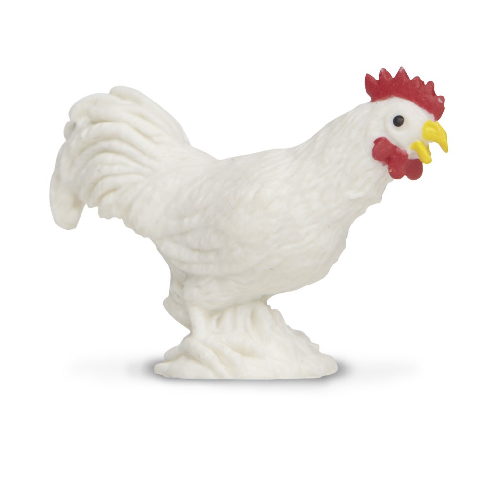 Chicken Rooster Toy Mini Good Luck Miniatures 1" at Anwo.com Animal World®