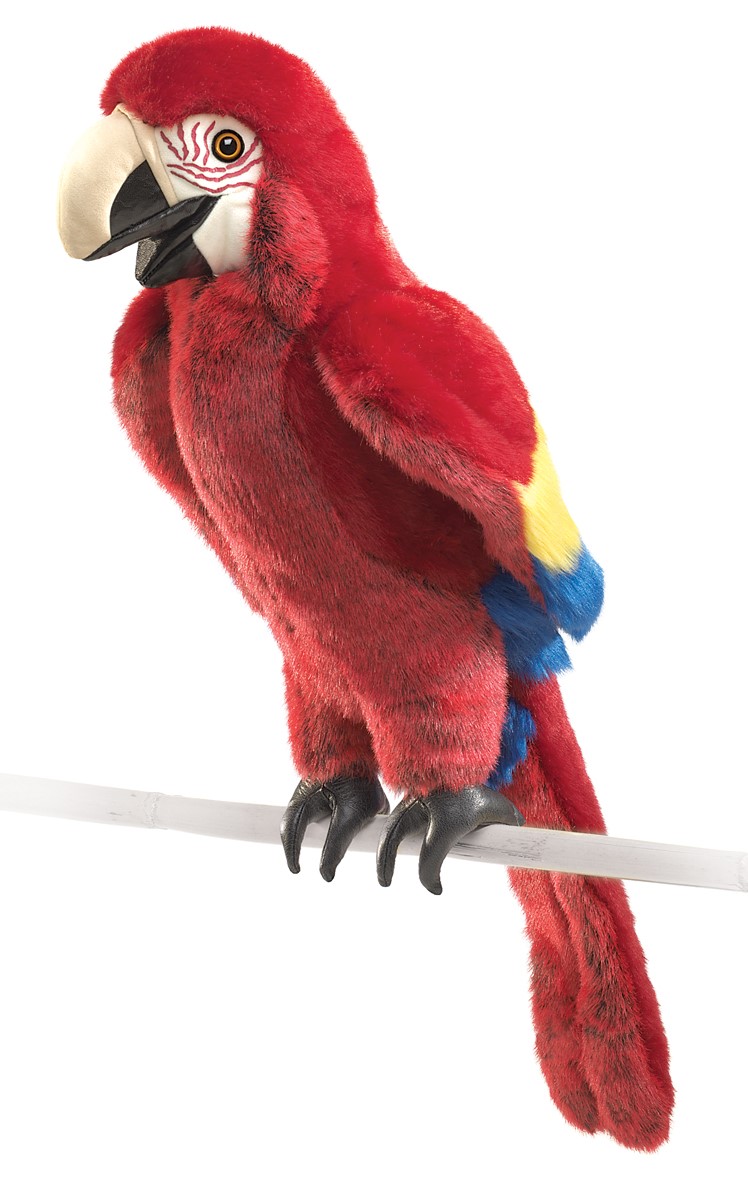 Scarlet Macaw Puppet at Anwo.com Animal World®