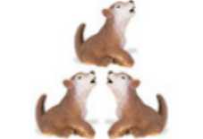 Wolf Toy Mini Good Luck Miniature 1" at Animal World®